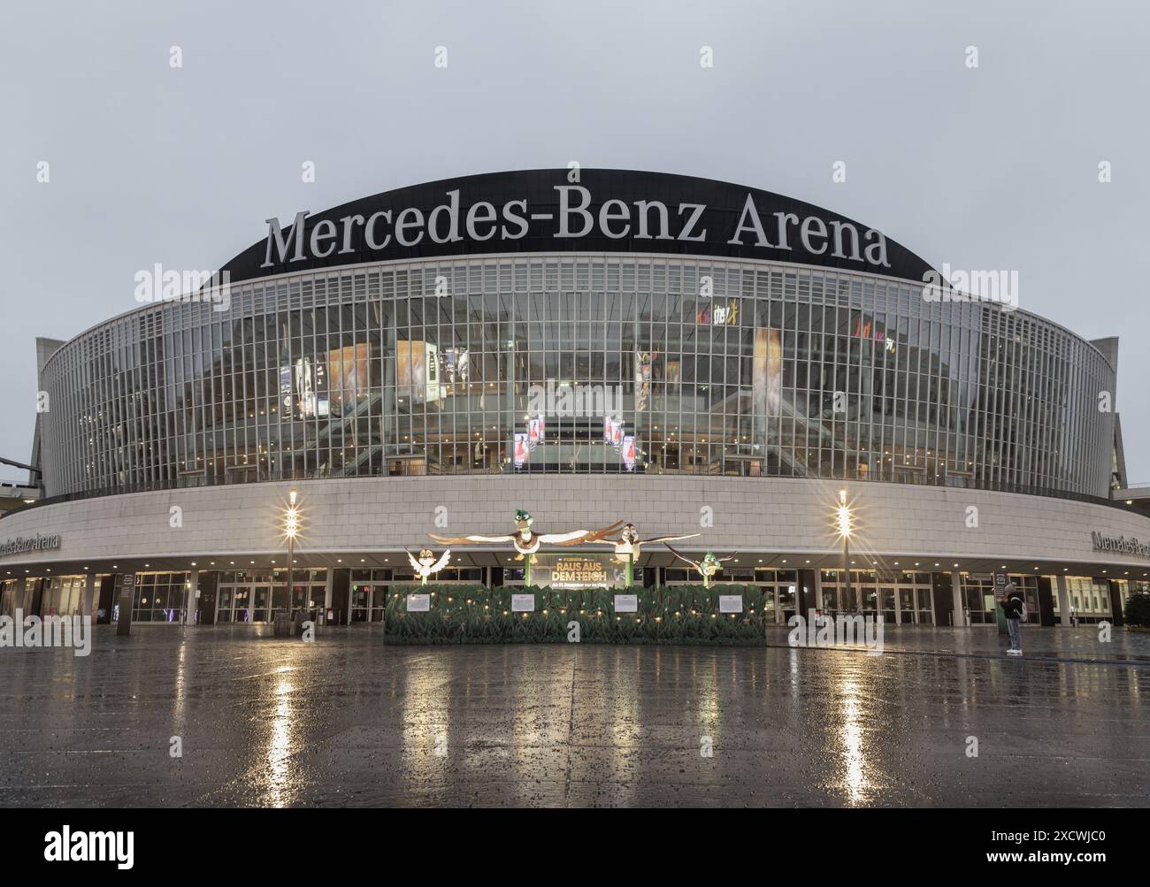 Berlin, Germany - Dec 19, 2023 - The multi-purpose hall of the UBER ...