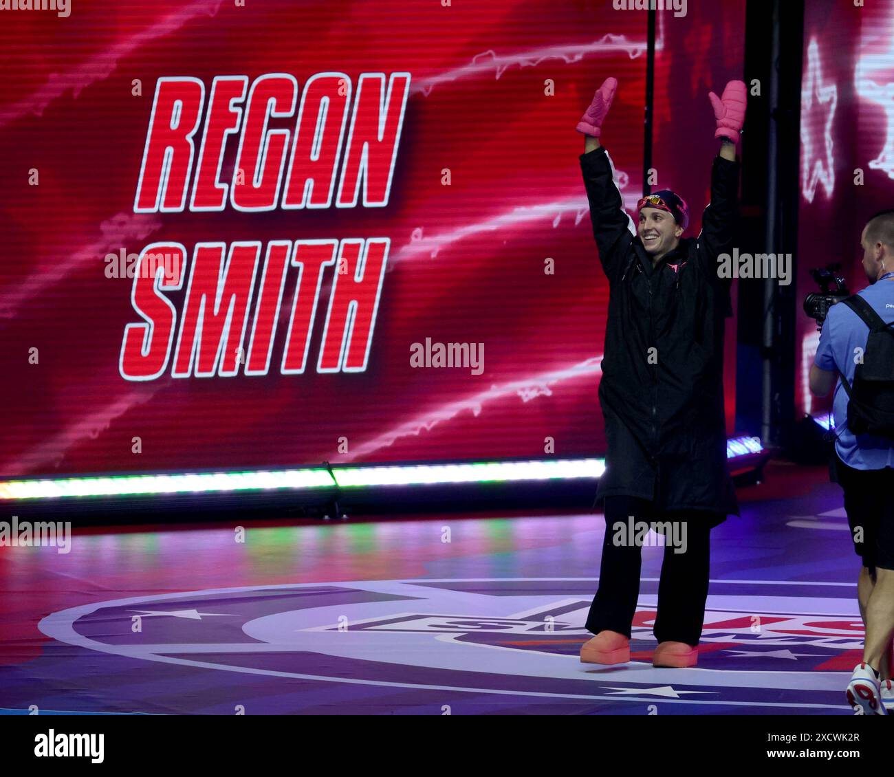 Indianapolis, Indiana, USA. 18th June, 2024. Regan Smith introduced ...