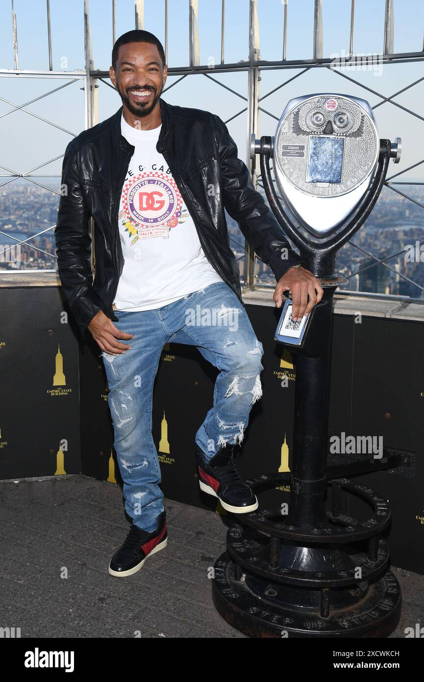 New York, USA. 18th June, 2024. 'The Boys' cast member Laz Alonso poses ...