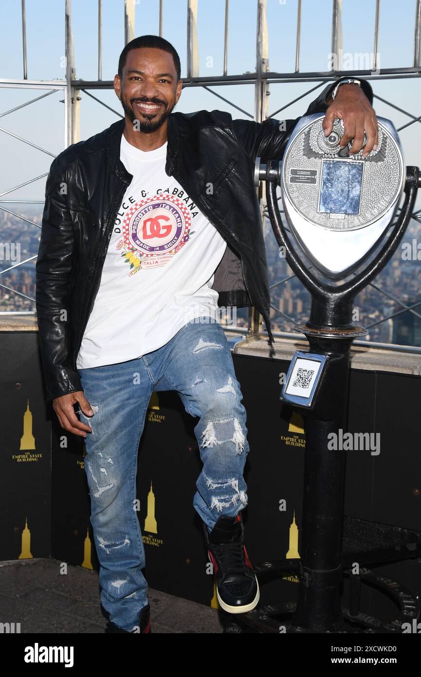 New York, USA. 18th June, 2024. 'The Boys' cast member Laz Alonso poses ...
