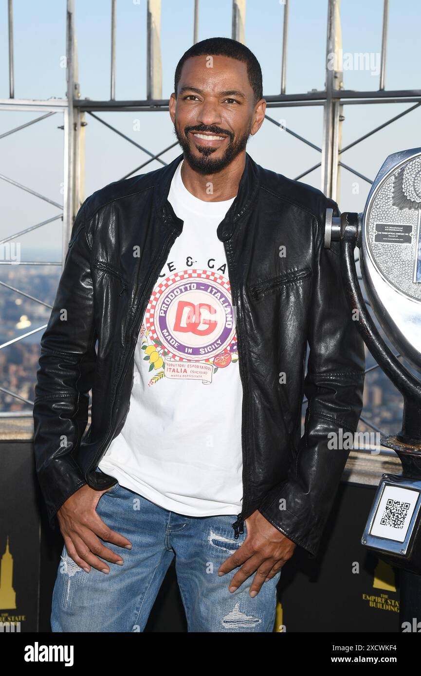 New York, USA. 18th June, 2024. 'The Boys' cast member Laz Alonso poses ...