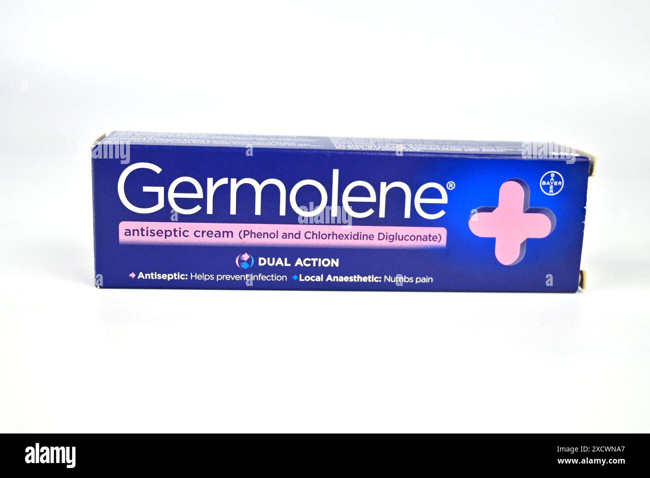Germolene antiseptic cream box – Wales, UK – 15 June 2024 Stock Photo ...