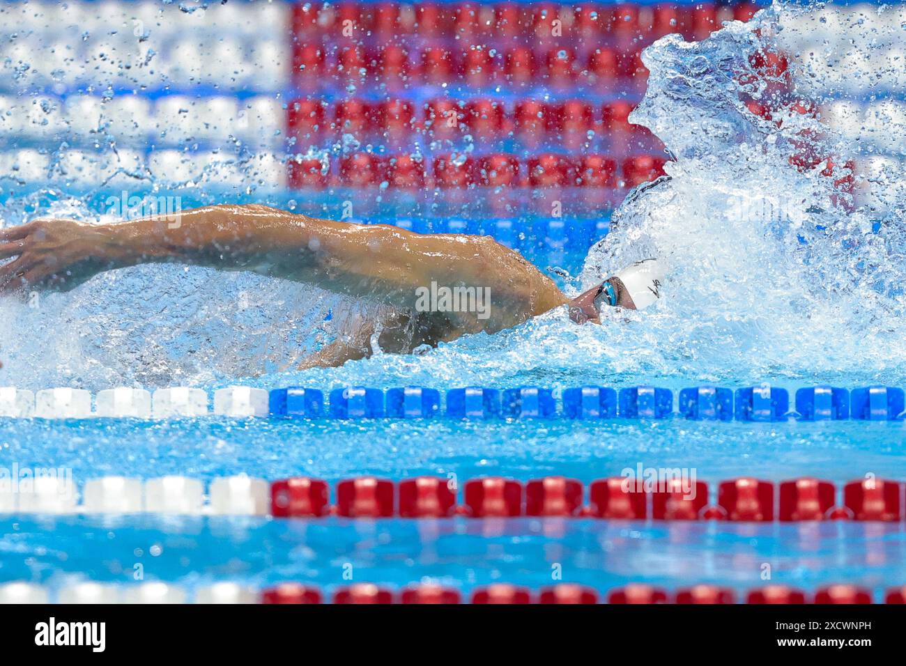 Indianapolis, Indiana, USA. 18th June, 2024. JACK ALEXY (CAL Aquatics ...