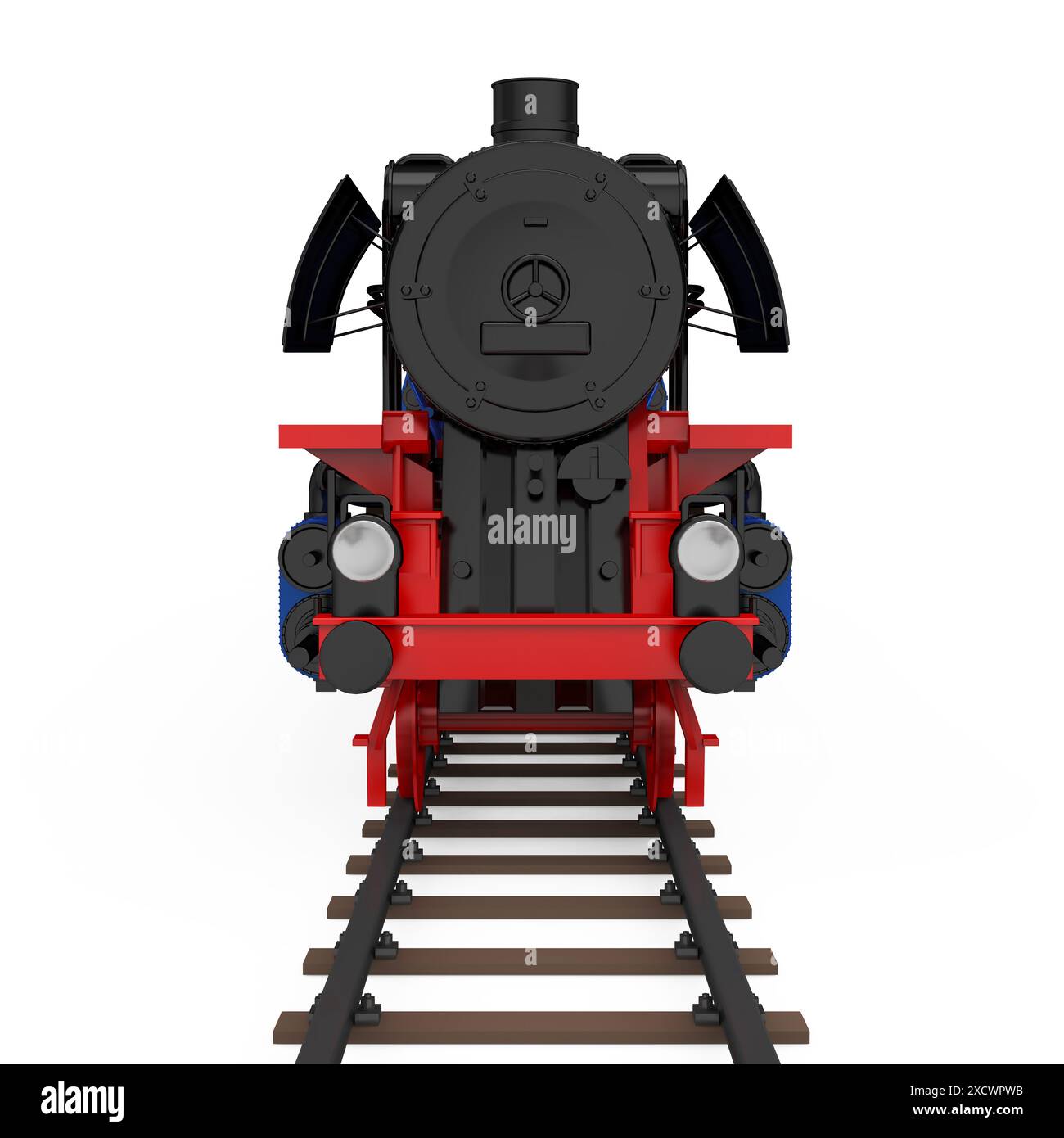 Old Steam Locomotive Isolated Stock Photo - Alamy