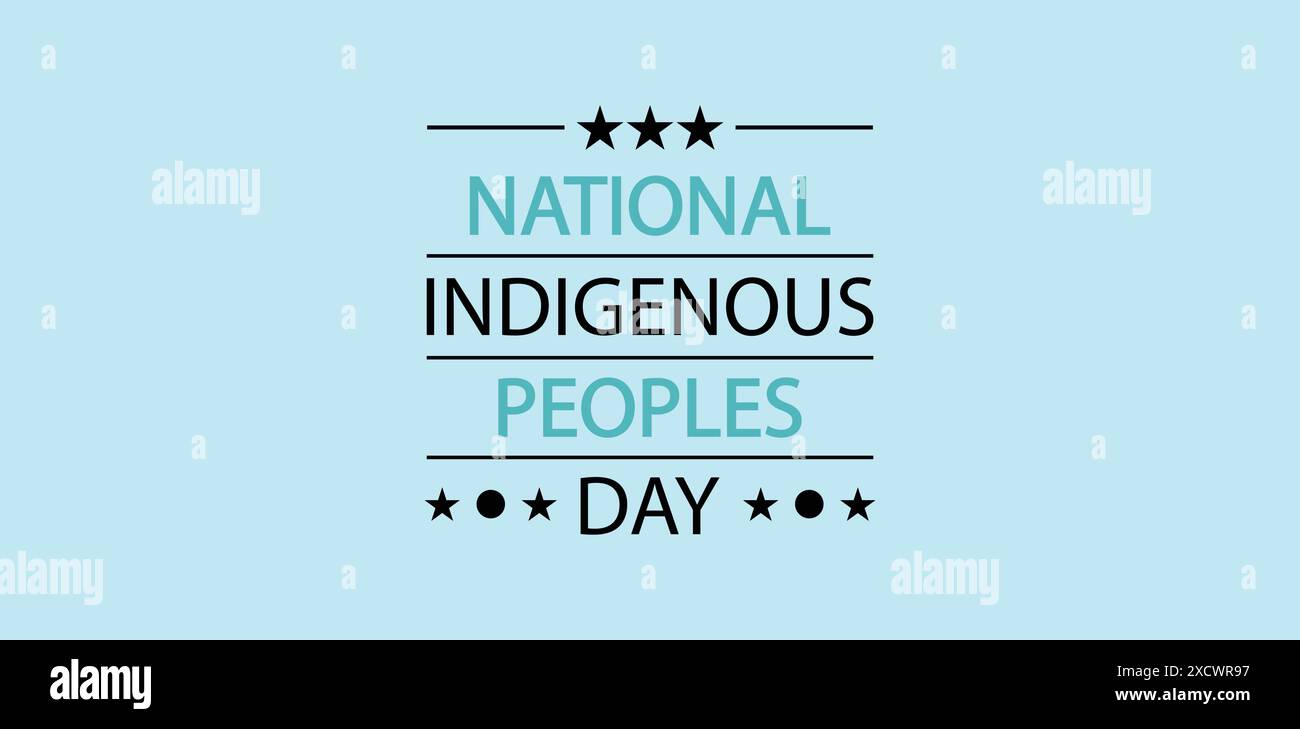 Celebrating Indigenous Peoples Day with Chic Text Design Stock Vector ...