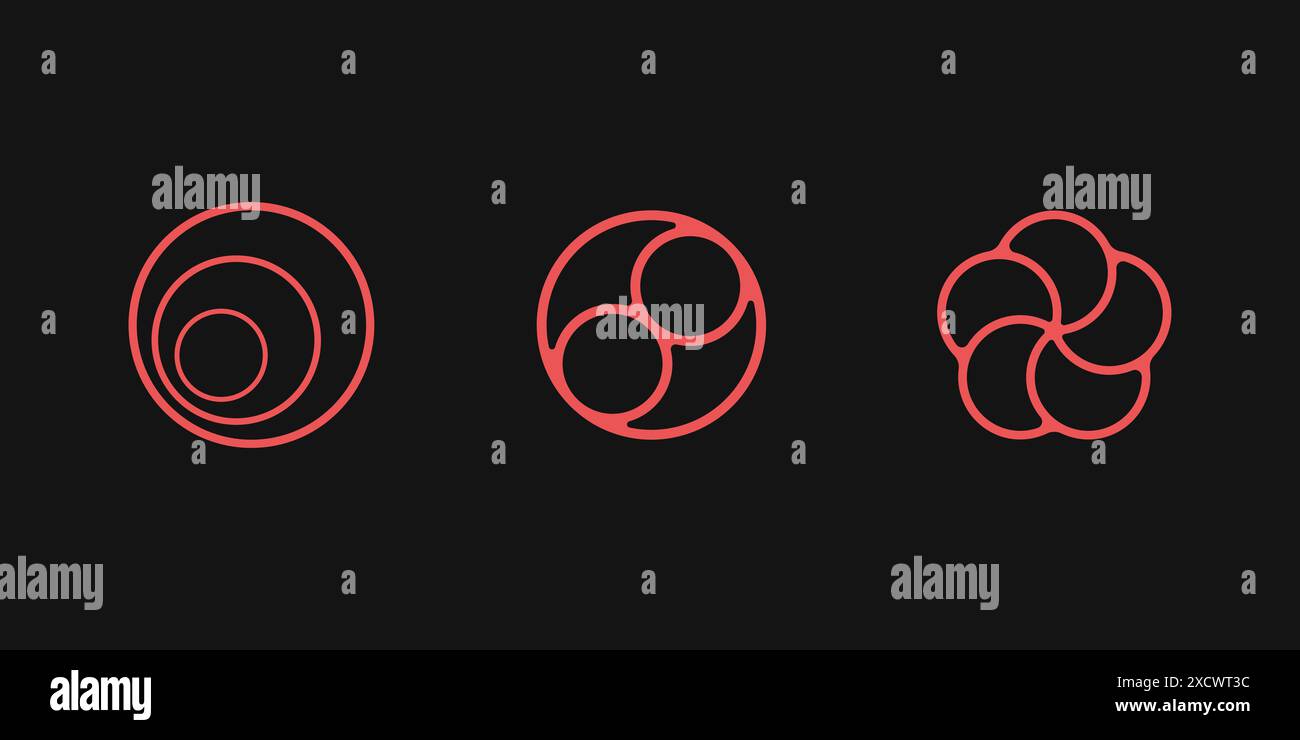 Y2K style set of circle shapes Stock Vector Image & Art - Alamy
