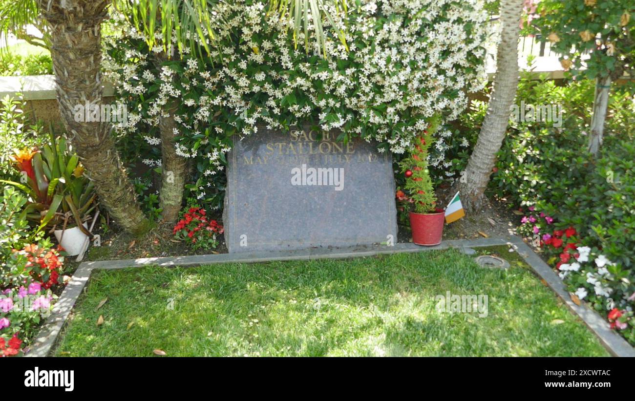 Los Angeles, California, USA 18th June 2024 Actor Sage Stallone Grave ...