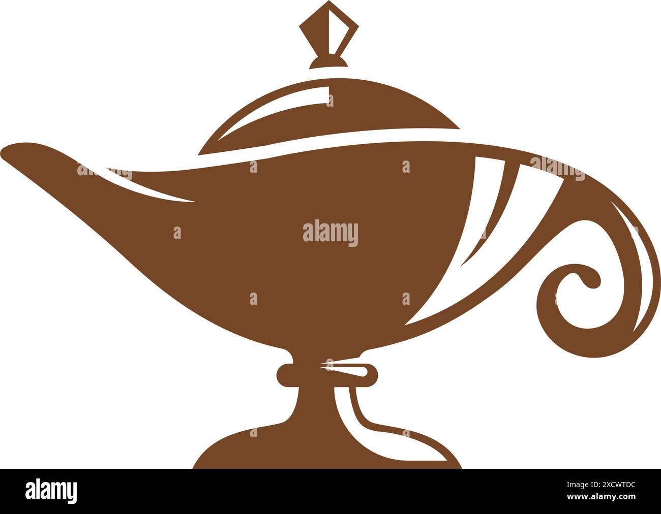 mythology magic pot lamp icon vector illustration concept design ...