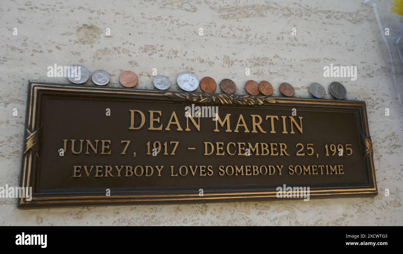 Los Angeles, California, USA 18th June 2024 Singer Dean Martin Grave at ...