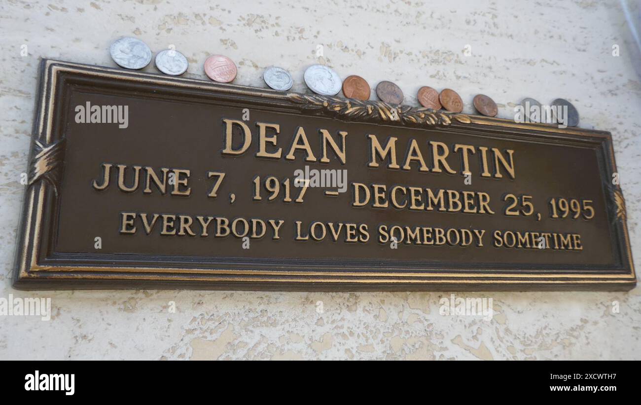 Los Angeles, California, USA 18th June 2024 Singer Dean Martin Grave at ...