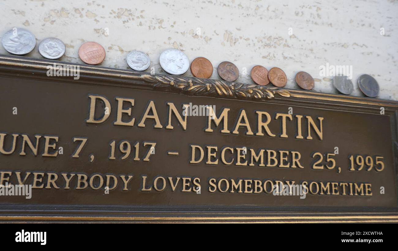 Los Angeles, California, USA 18th June 2024 Singer Dean Martin Grave at ...