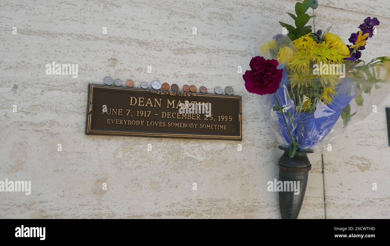 Los Angeles, California, USA 18th June 2024 Singer Dean Martin Grave at ...