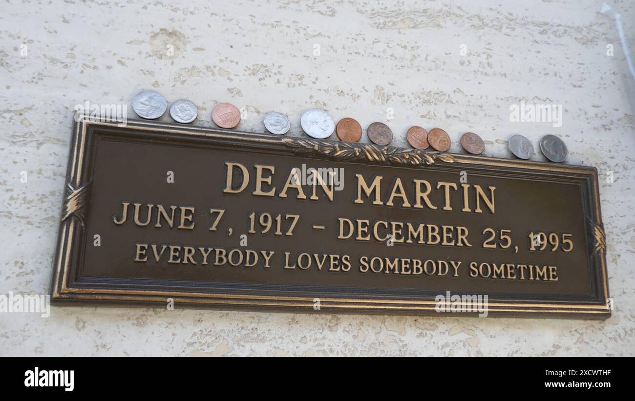 Los Angeles, California, USA 18th June 2024 Singer Dean Martin Grave at ...