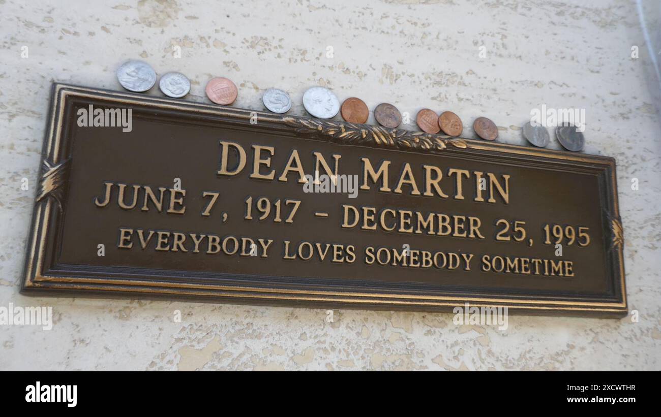 Los Angeles, California, USA 18th June 2024 Singer Dean Martin Grave at ...