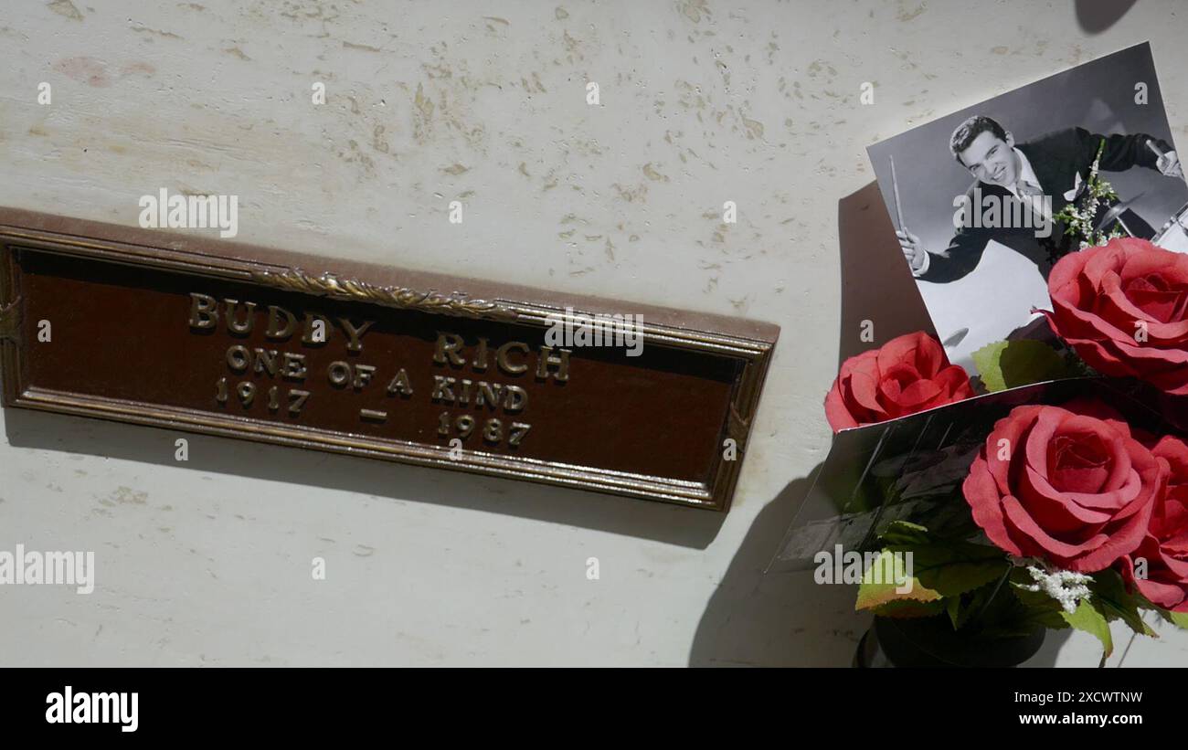 Los Angeles, California, USA 18th June 2024 Musician Buddy Rich Grave ...