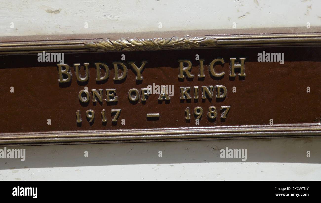 Los Angeles, California, USA 18th June 2024 Musician Buddy Rich Grave ...
