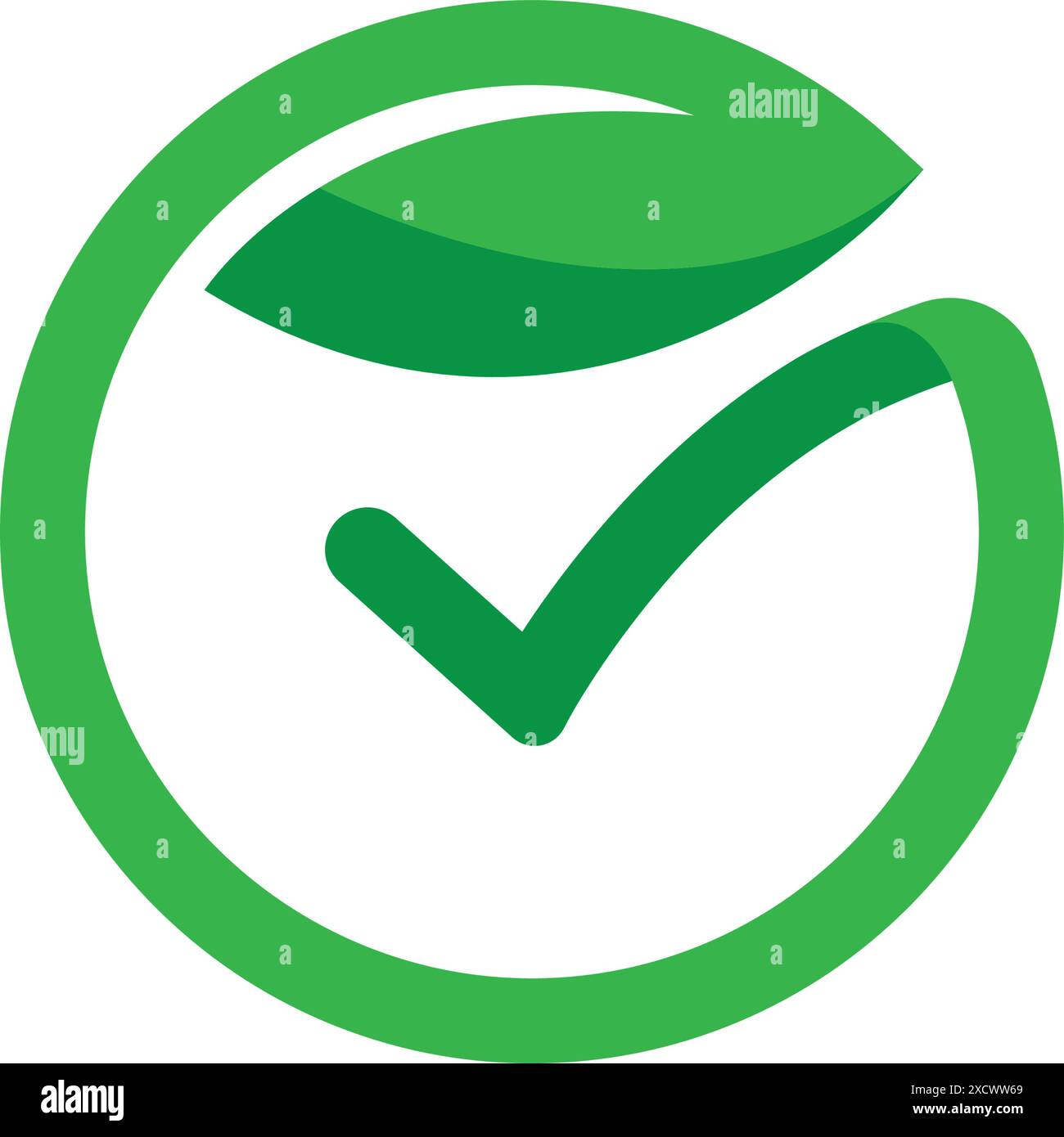 Tick leaf logo hi-res stock photography and images - Alamy