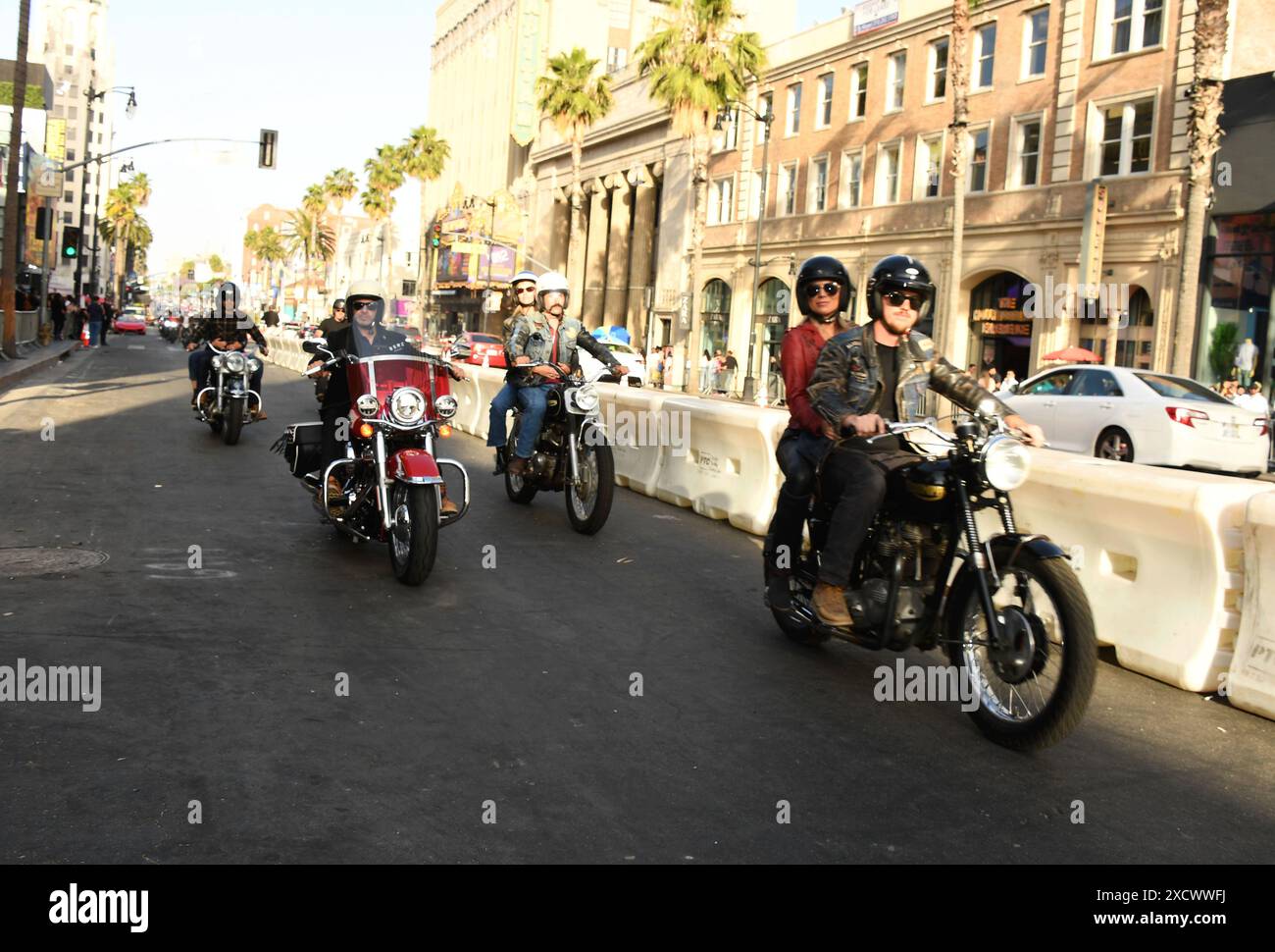 HOLLYWOOD, CALIFORNIA - JUNE 17: Bikeriders attend the Los Angeles ...