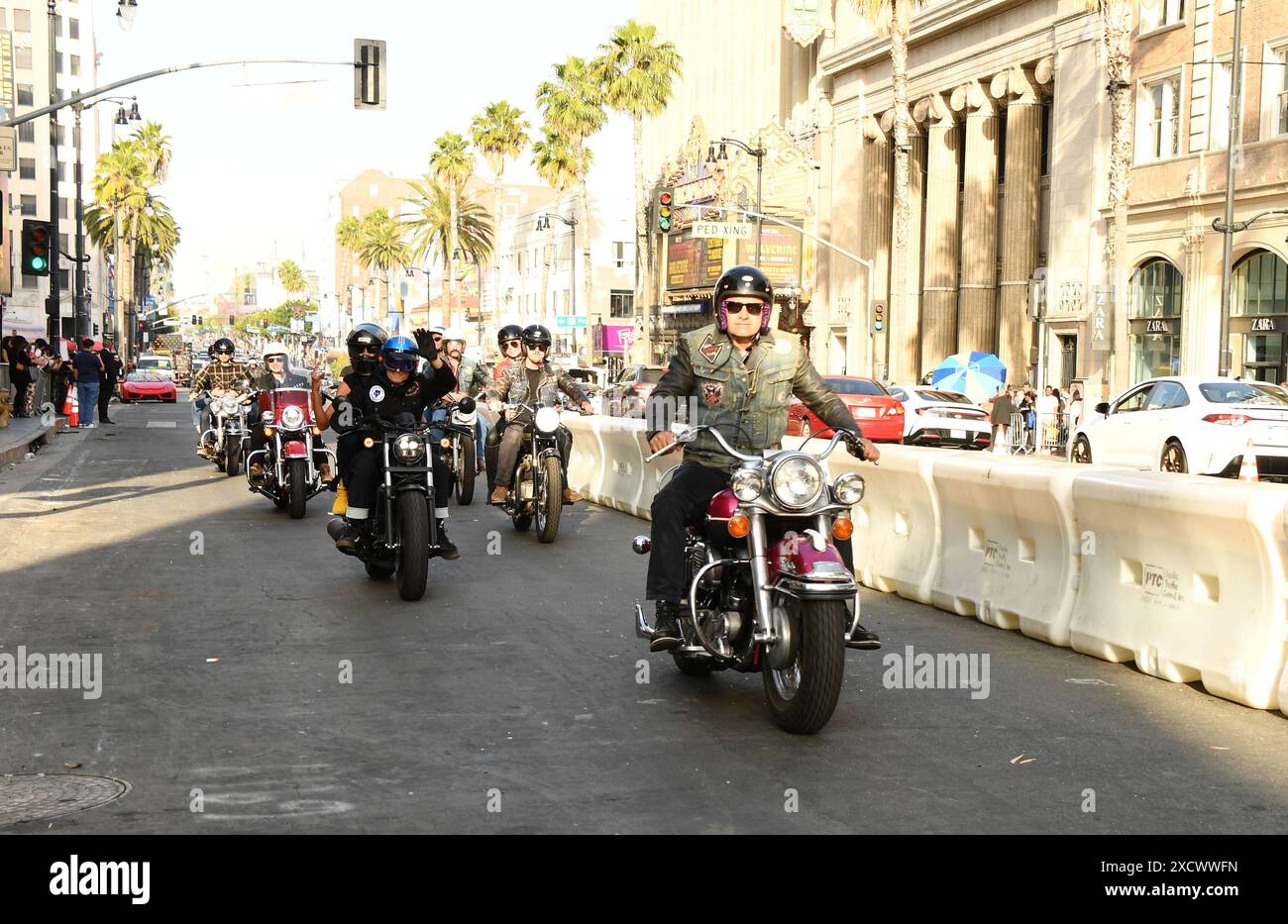 HOLLYWOOD, CALIFORNIA - JUNE 17: Bikeriders attend the Los Angeles ...
