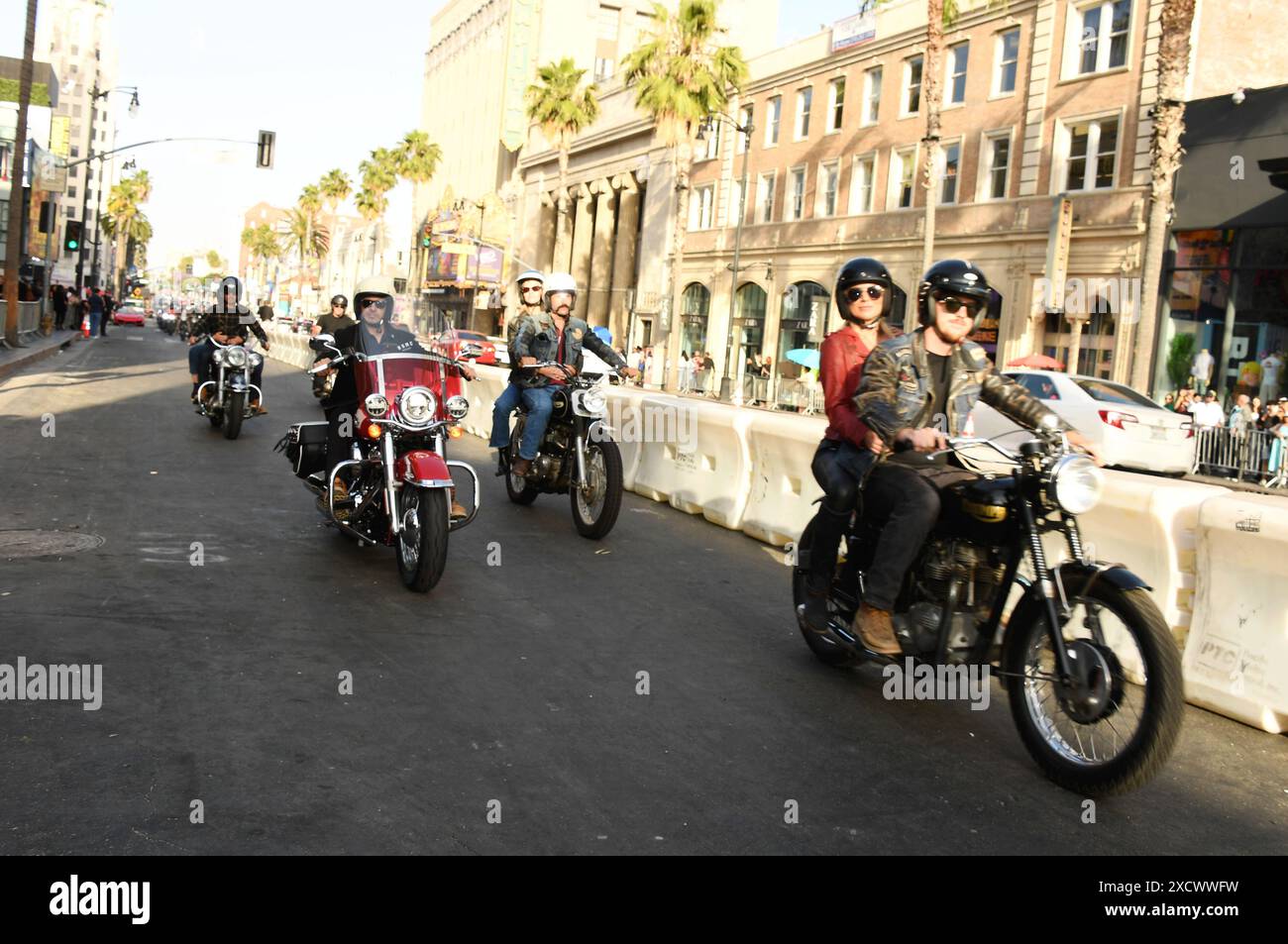 HOLLYWOOD, CALIFORNIA - JUNE 17: Bikeriders attend the Los Angeles ...