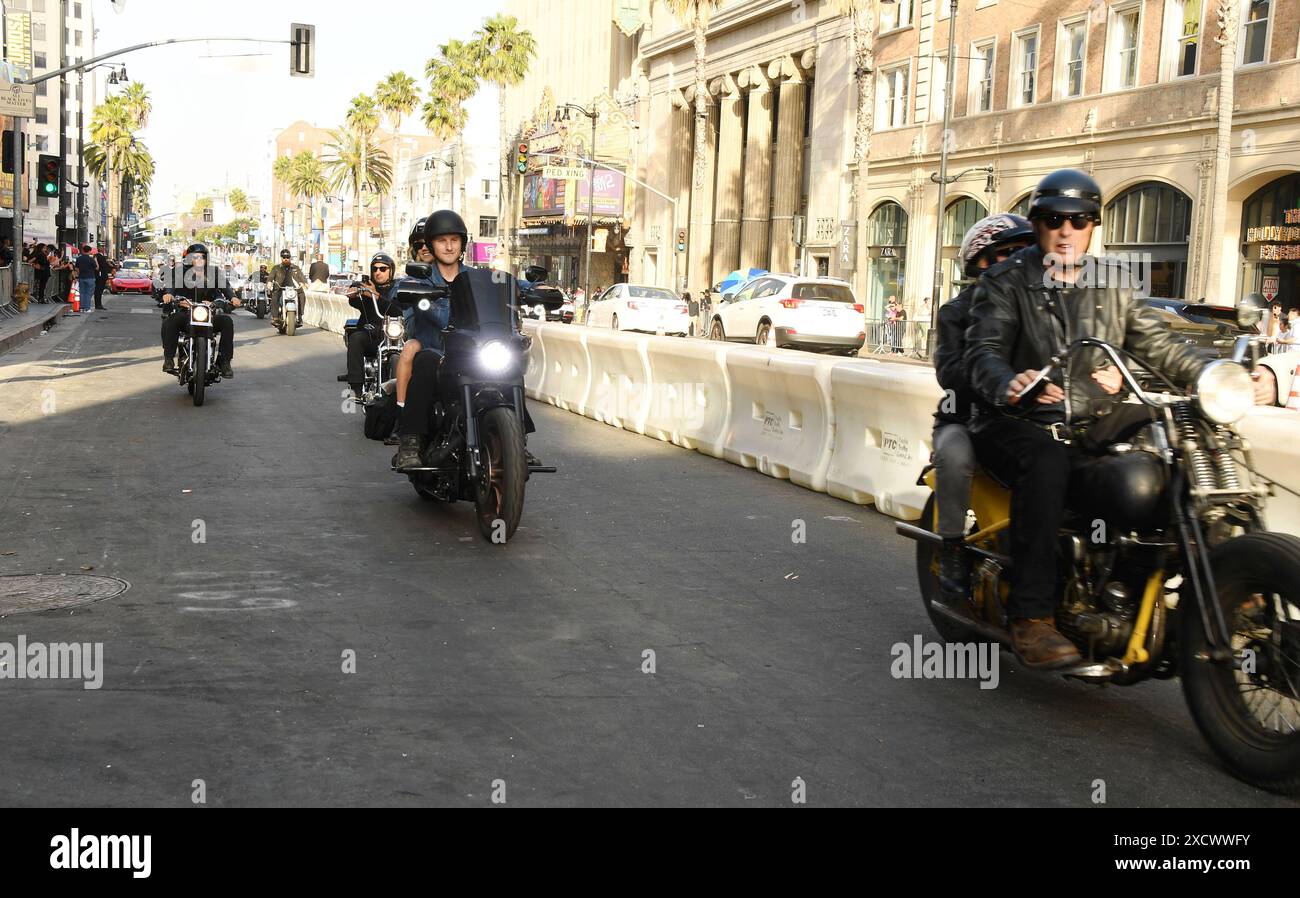 HOLLYWOOD, CALIFORNIA - JUNE 17: Bikeriders attend the Los Angeles ...