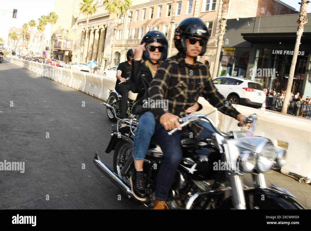 HOLLYWOOD, CALIFORNIA - JUNE 17: Bikeriders attend the Los Angeles ...
