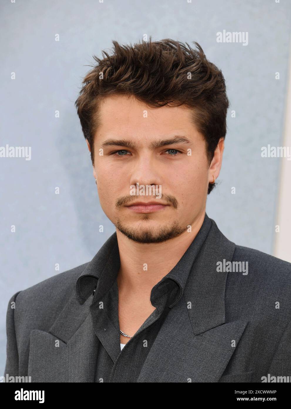 HOLLYWOOD, CALIFORNIA - JUNE 17: Toby Wallace attends the Los Angeles premiere of Focus Features ...