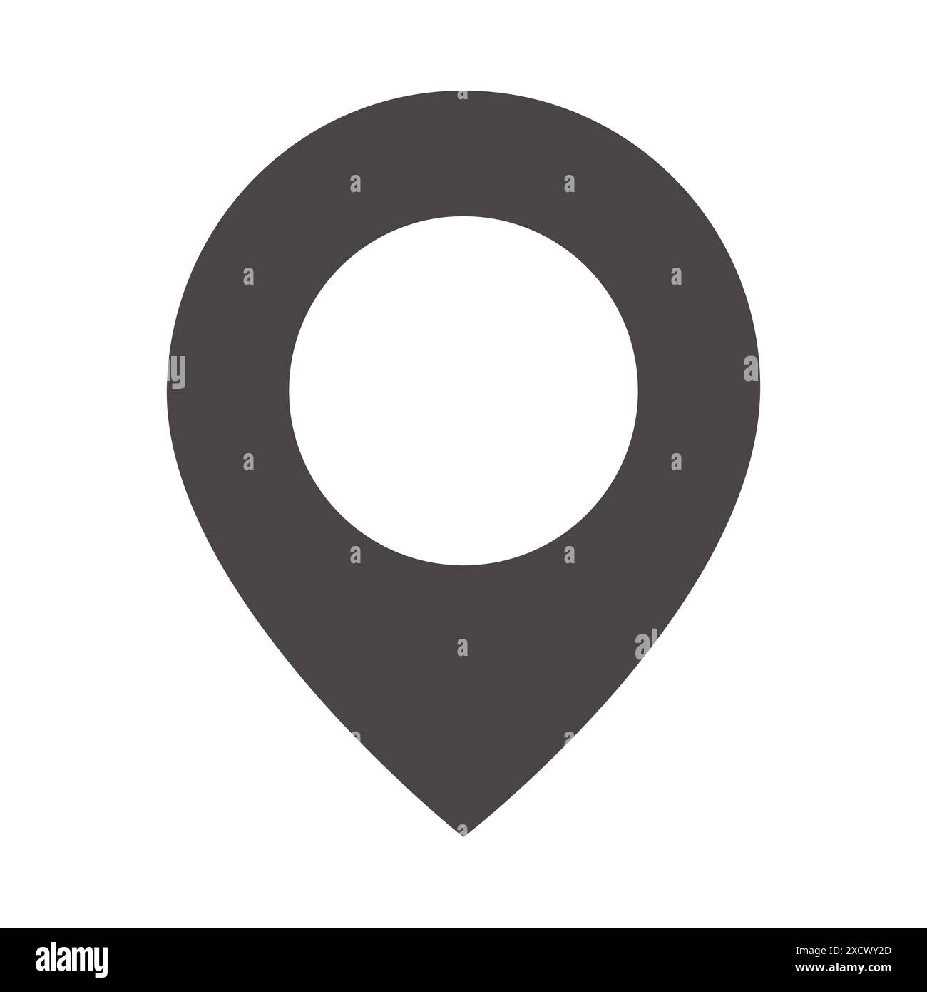 Destination Map minimal Marker icon, Pin symbol, Location icon isolated ...
