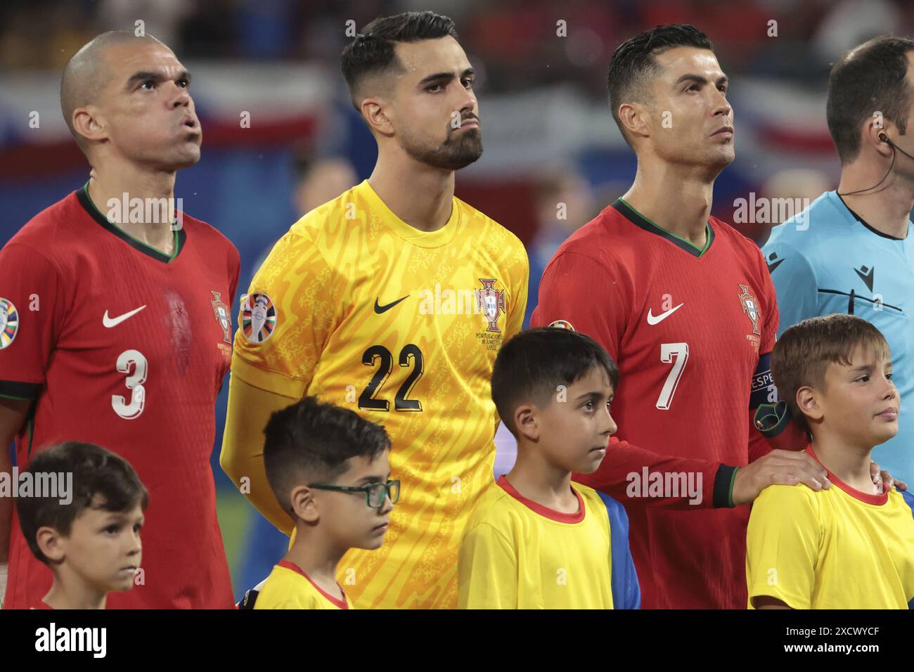Pepe, Portugal goalkeeper Diogo Costa, Cristiano Ronaldo of Portugal ...