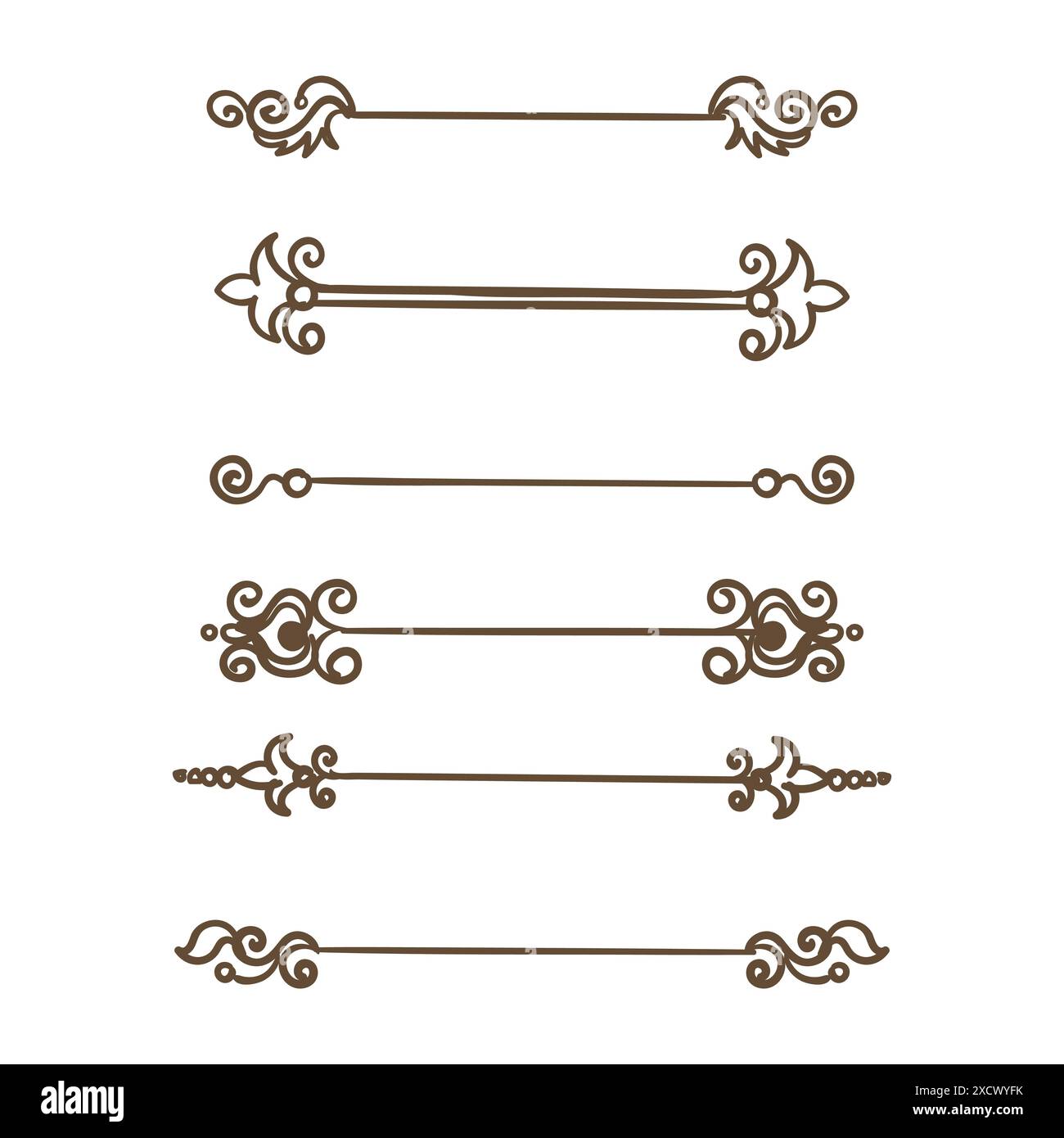 Flower ornament divider hi-res stock photography and images - Alamy