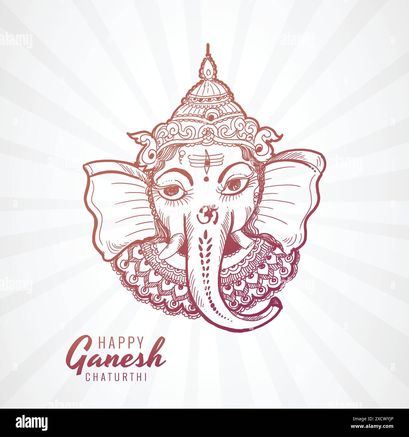 God ganesh idol in design Stock Vector Images - Alamy