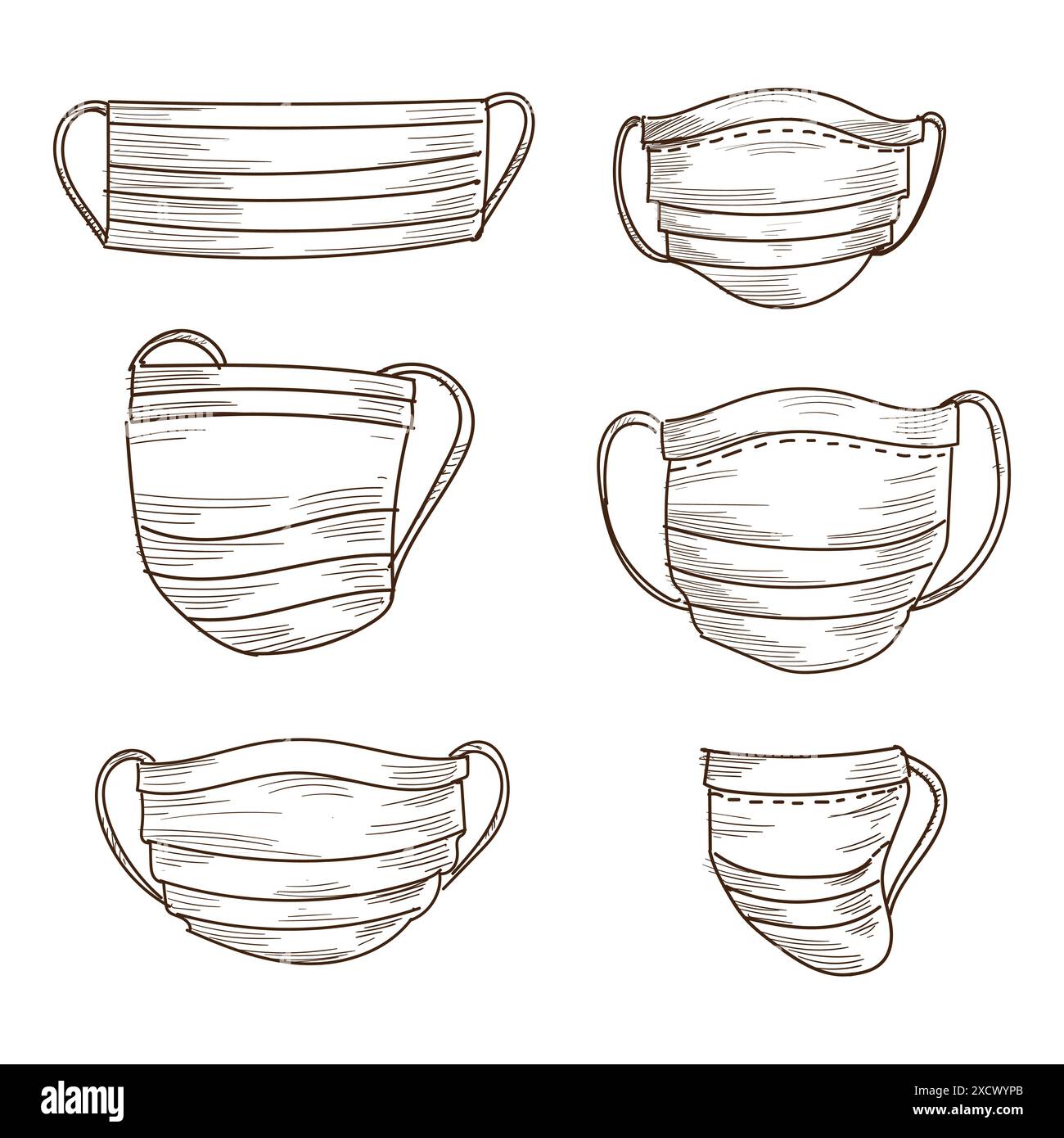 Set hand drawn medical hi-res stock photography and images - Alamy