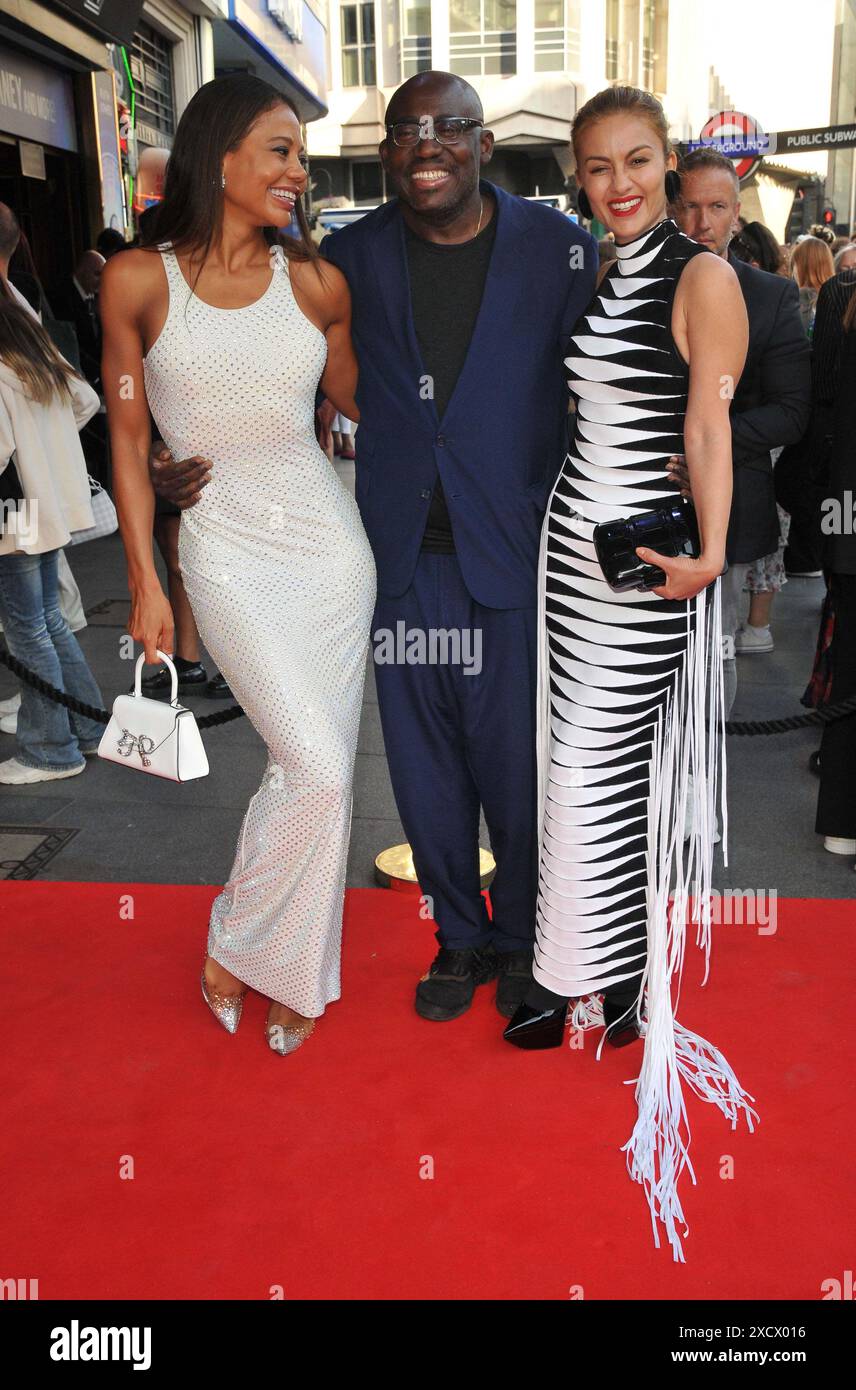 Emma Weymouth and Edward Enninful and guest at the "Sister Act" gala ...