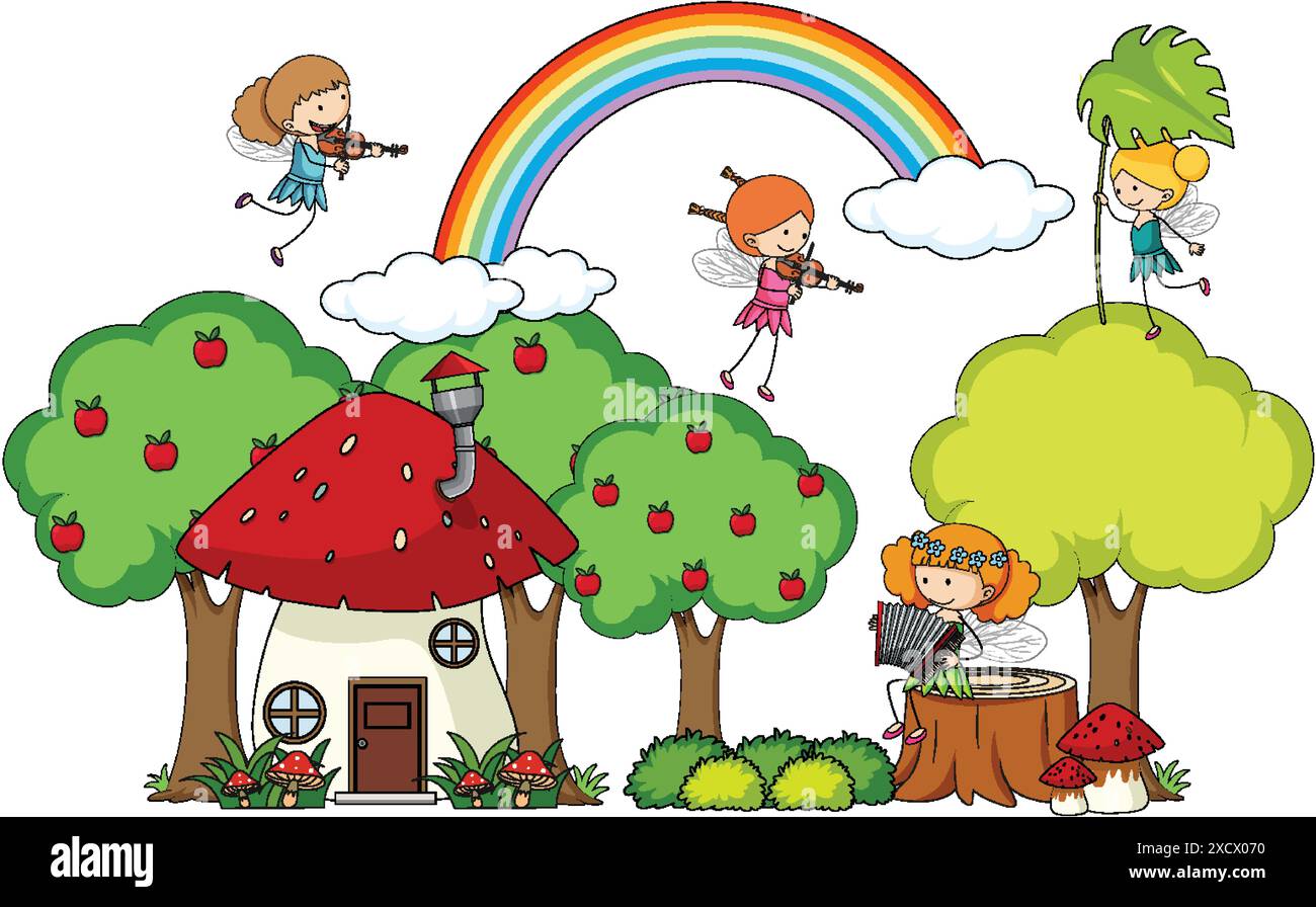Whimsical wonder Stock Vector Images - Alamy