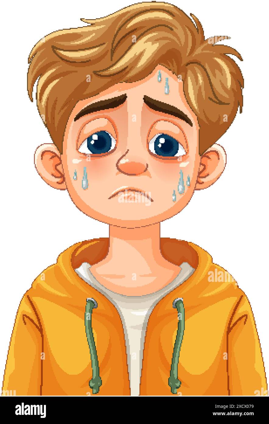 Child with blond hair and blue eyes Stock Vector Images - Alamy