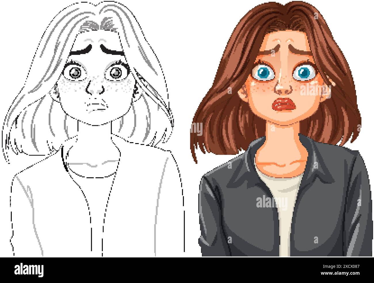 Person concerned Stock Vector Images - Alamy