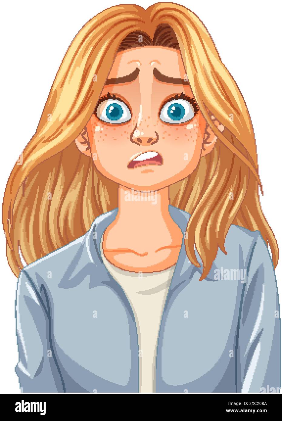 Concerned worried worry Stock Vector Images - Alamy