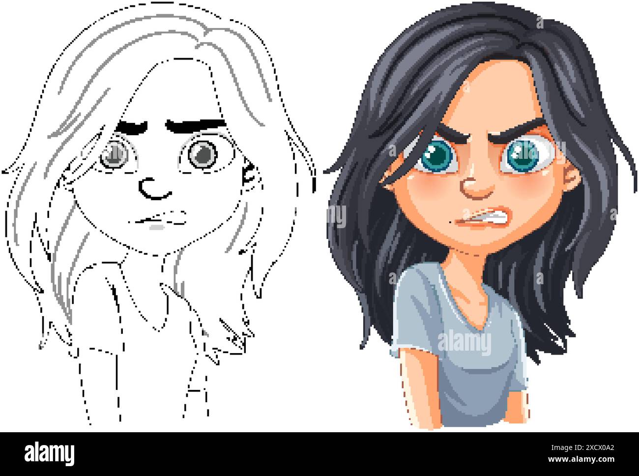 Emotion depiction vector vectors hi-res stock photography and images ...