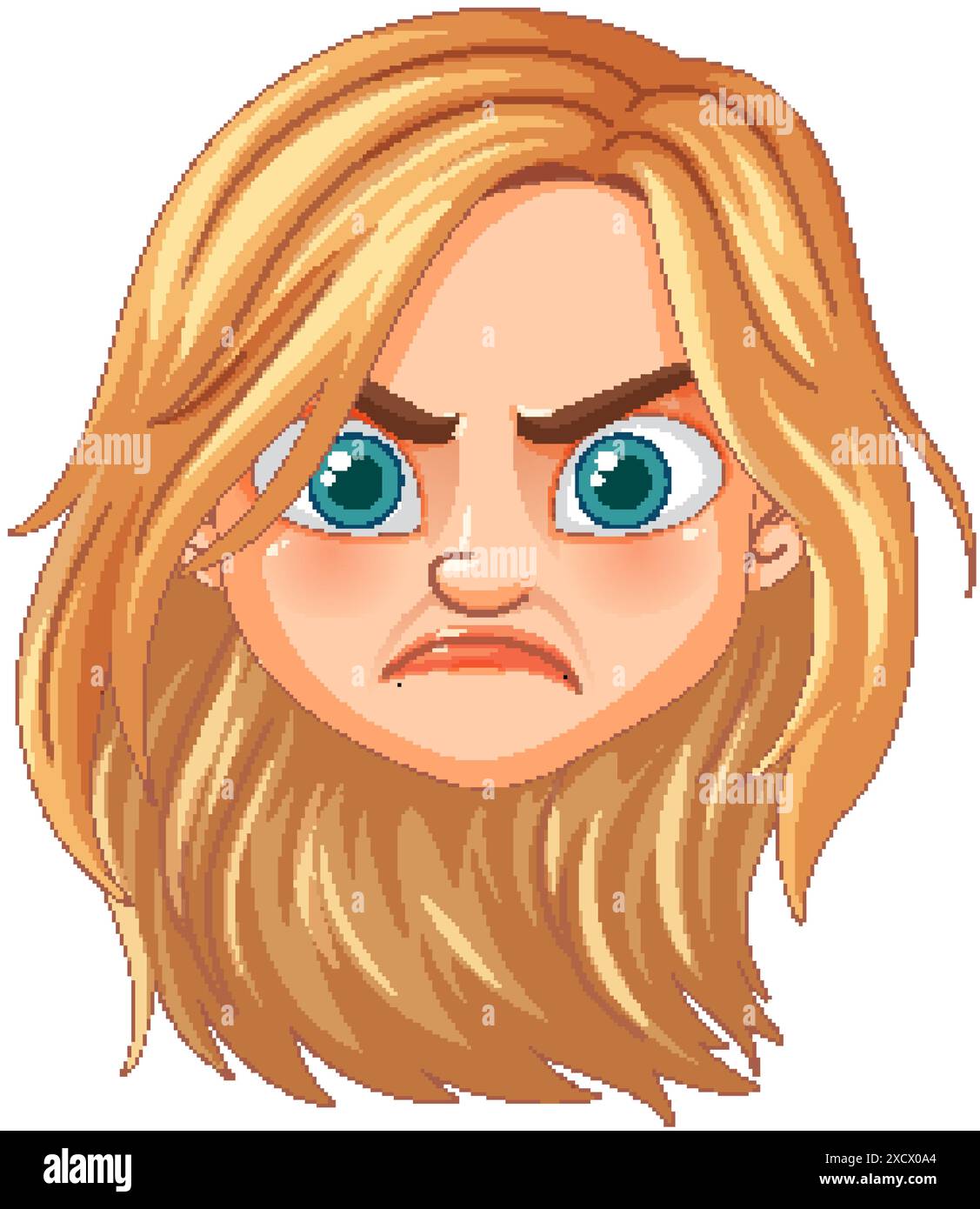 Vector Art Of A Woman Showing Anger Stock Vector Image And Art Alamy