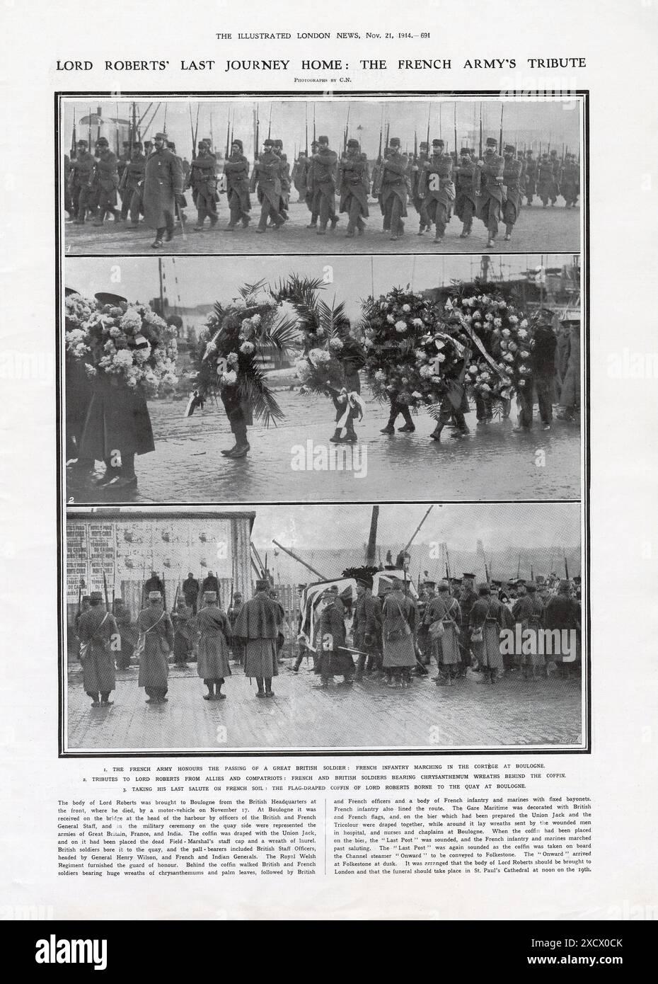 FROM THE ILLUSTRATED LONDON NEWS NOVEMBER 11, 1914 LORD ROBERTS' LAST ...