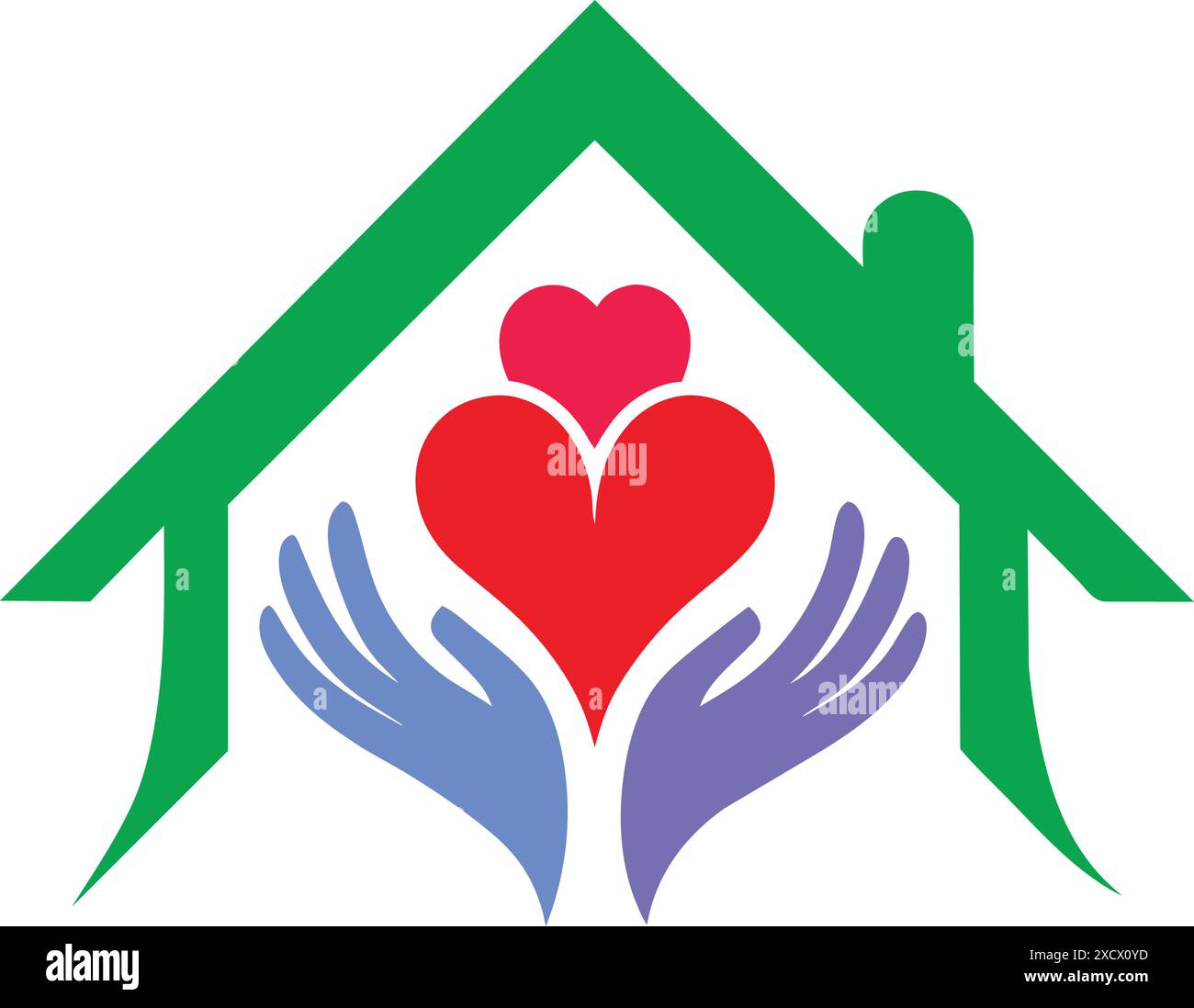 House care logo vector hi-res stock photography and images - Alamy
