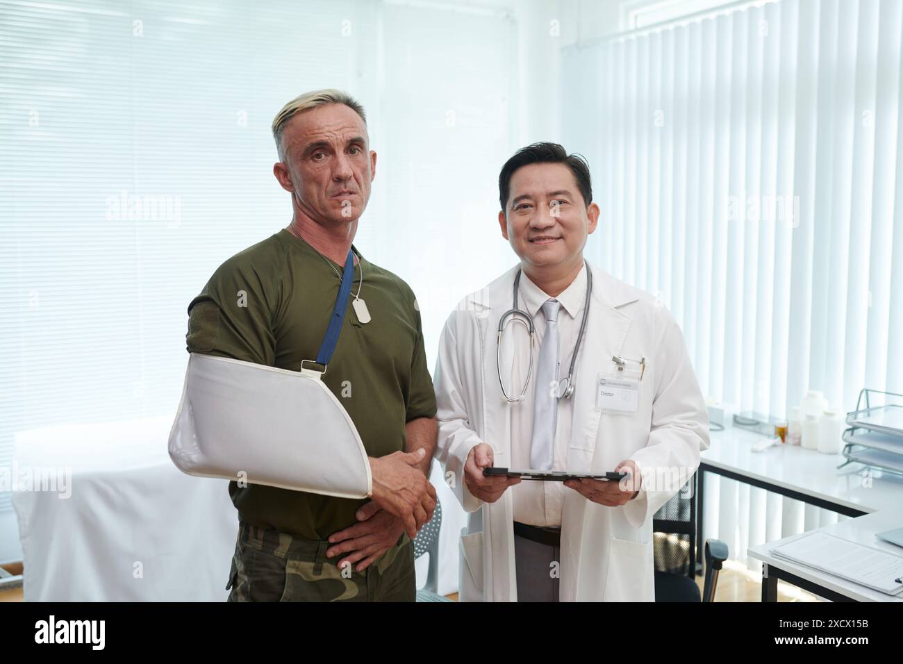 Soldier support arm hi-res stock photography and images - Alamy