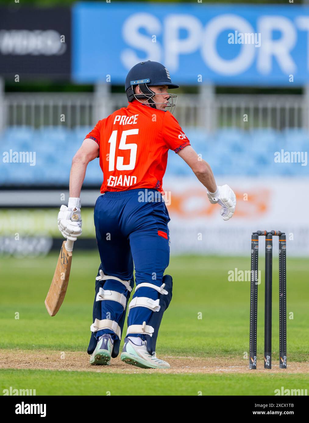 Josh Price batting for England in the England Deaf Cricket Summer ...