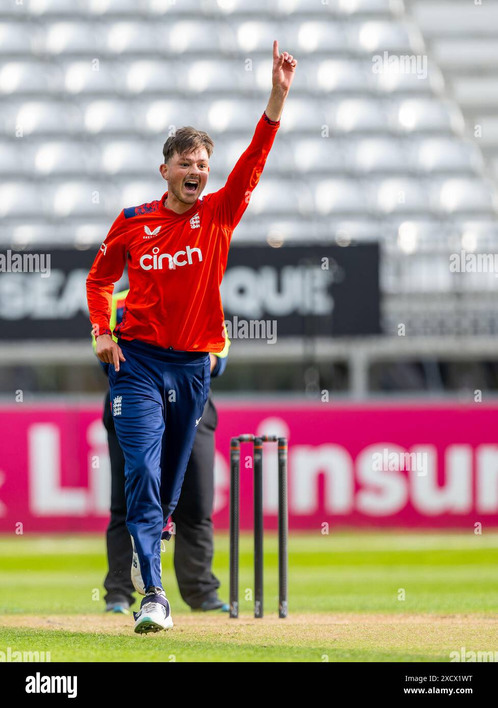Matt Bailey appeals for a wicket in the England Deaf Cricket Summer ...