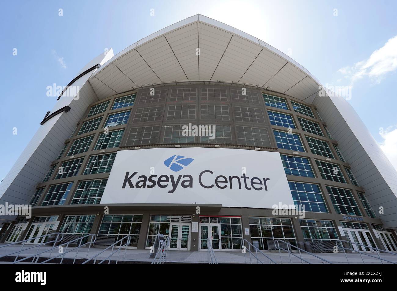 A general overall view of the Kaseya Center, Friday, Aug. 11, 2023, in ...