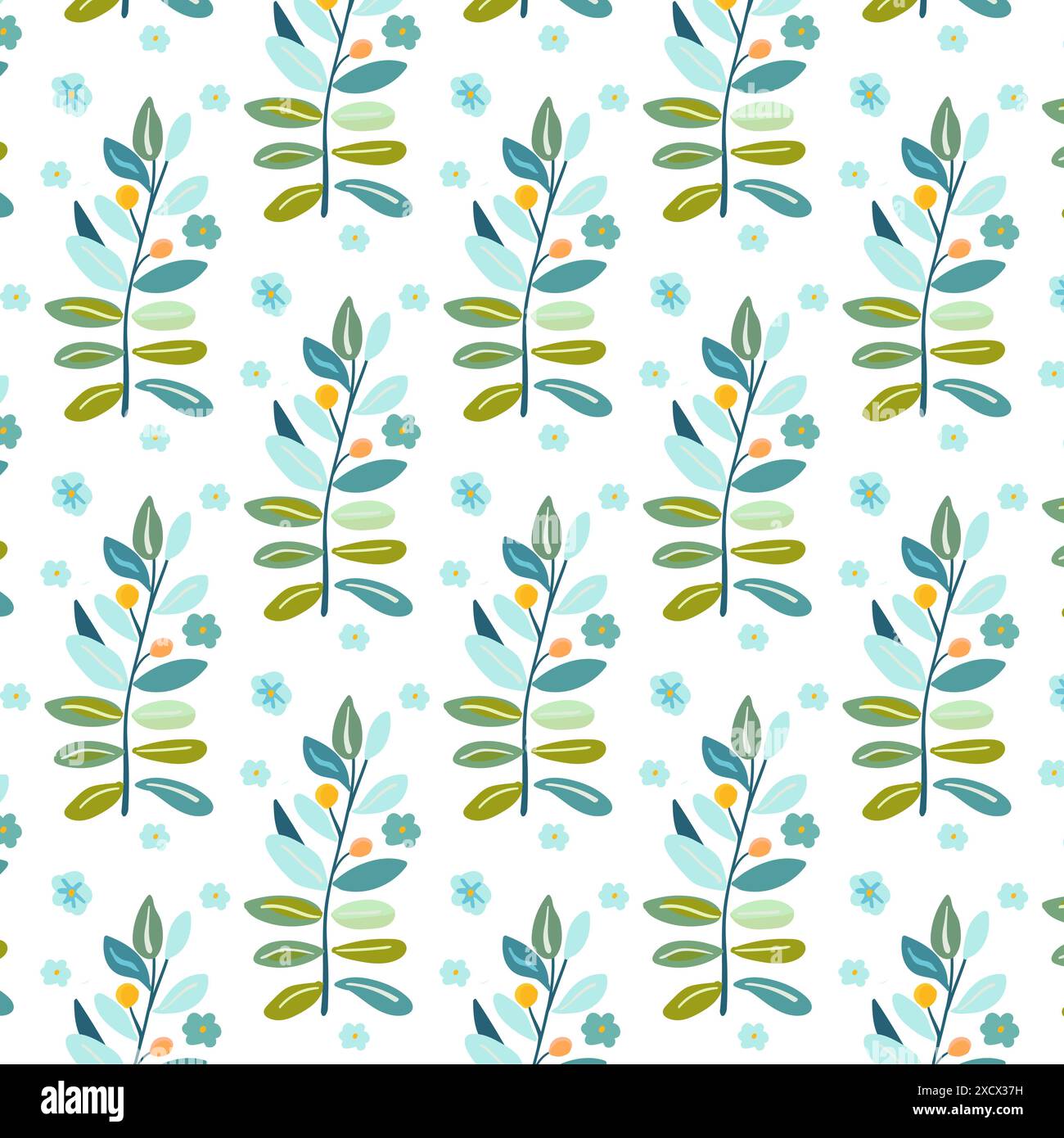 Illustration of delicate floral patterns for textiles, wallpaper ...