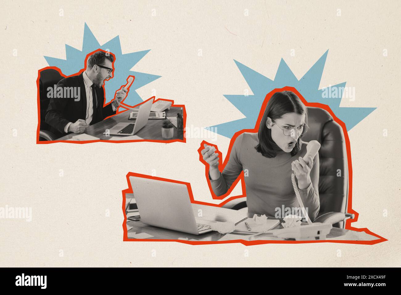 Trend artwork sketch image composite photo collage of silhouette young ...