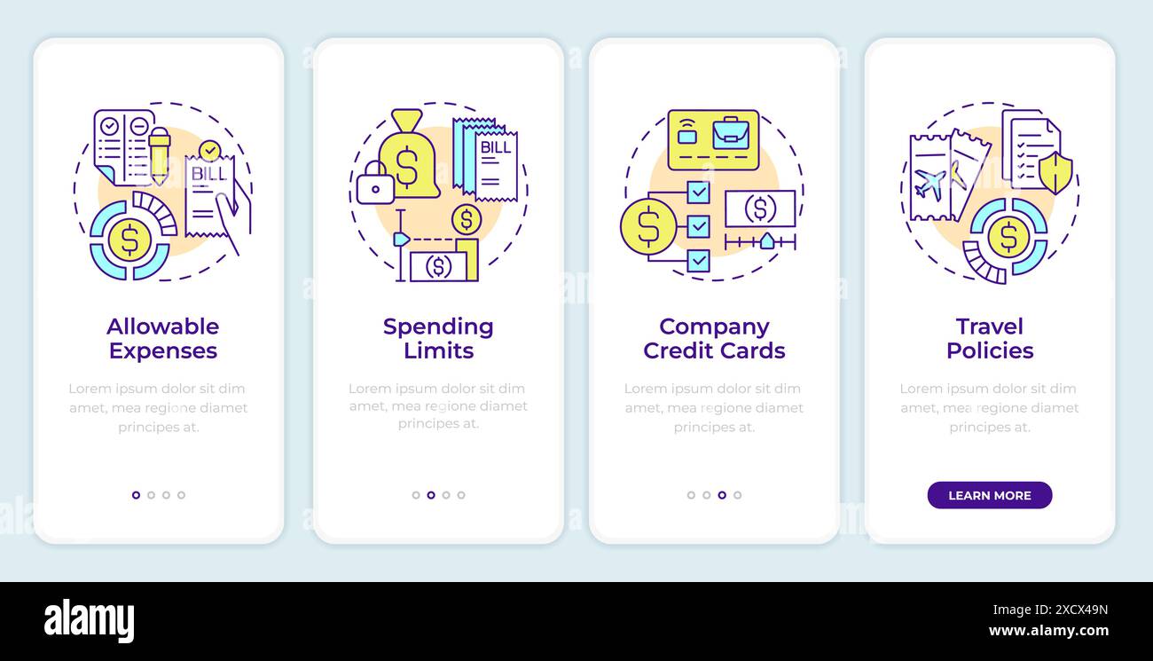 Expense management phone Stock Vector Images - Alamy