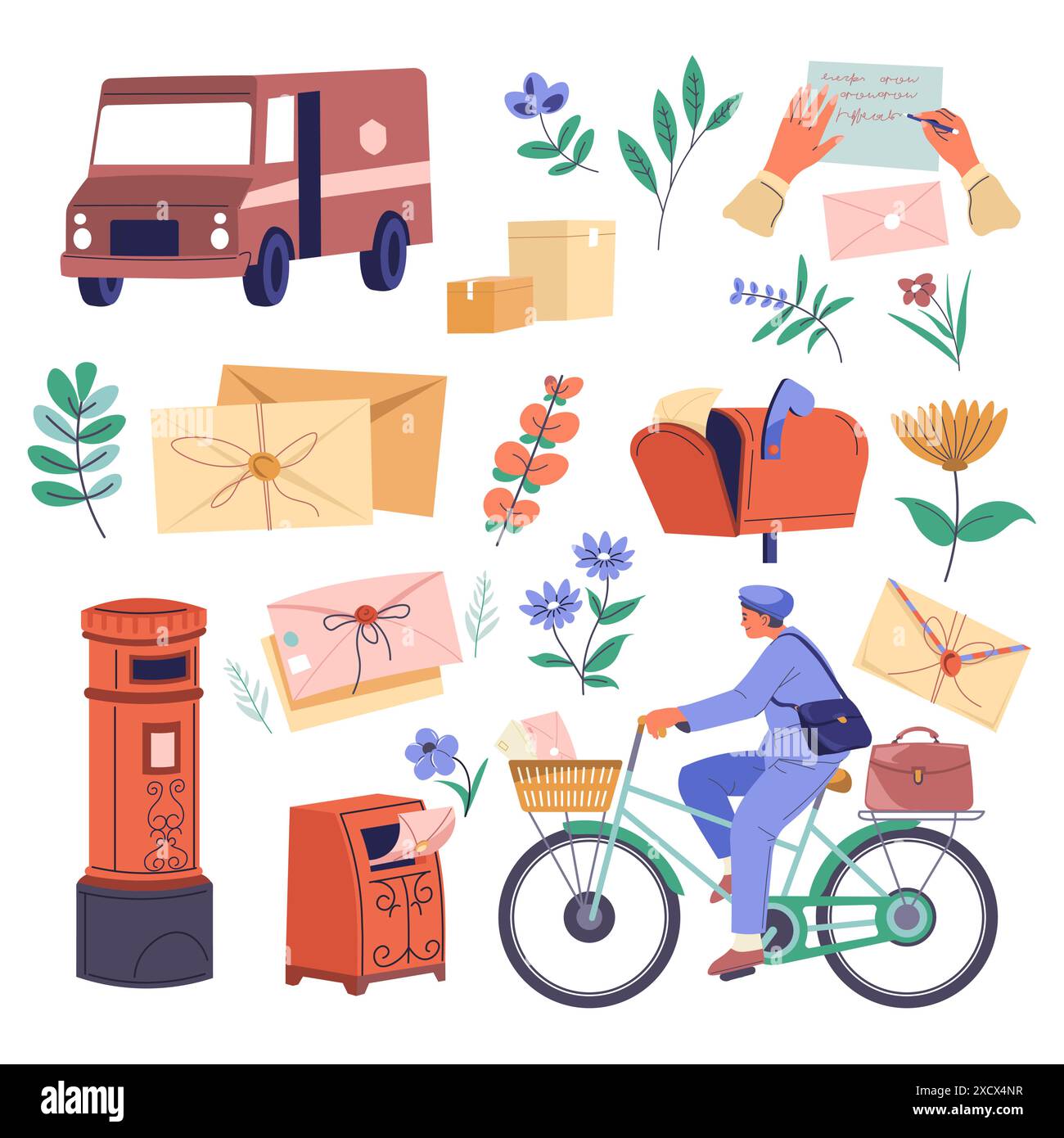 Truck vector with letters hi-res stock photography and images - Alamy