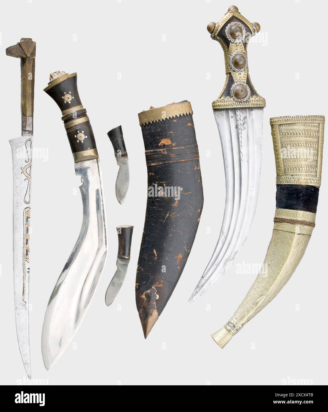 weapons, swords, African, Flyssa, 19th century, PROPERTY-RELEASED Stock ...